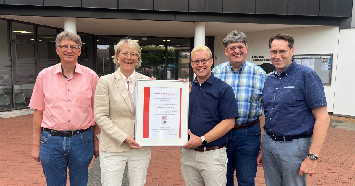 Mittelstandsorientierung in Perfektion - Gemeinde Langenberg besteht 6 ...